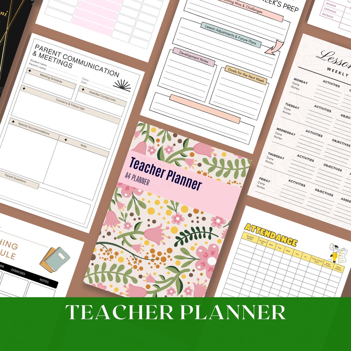Printable Teacher Weekly Planner Weekly Lesson Plans, Homeschool ...