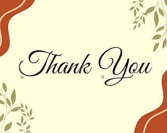 Brown Minimalist Thank You Card, Thank You Greeting Card for Business ...