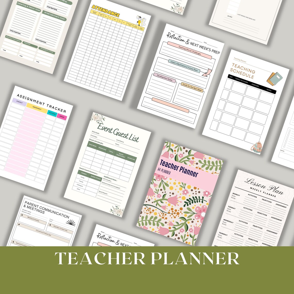 Printable Teacher Weekly Planner Weekly Lesson Plans, Homeschool ...