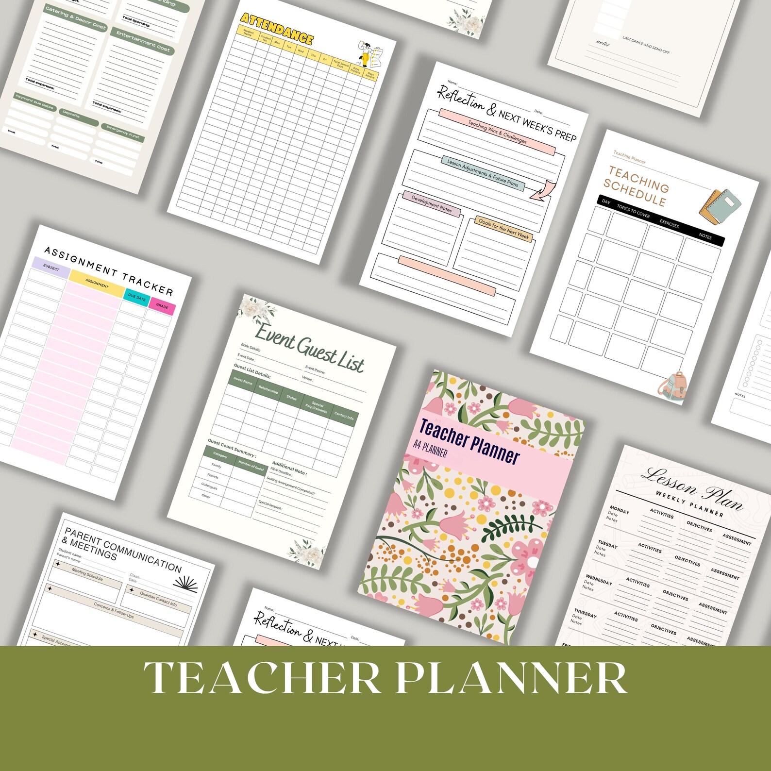Printable Teacher Weekly Planner Weekly Lesson Plans, Homeschool ...
