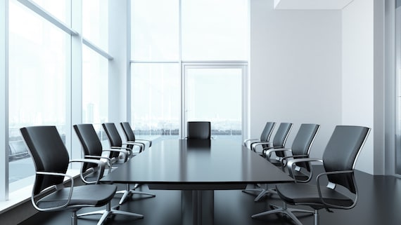 Blue White Minimalist Meeting Room Zoom Virtual Background - Etsy