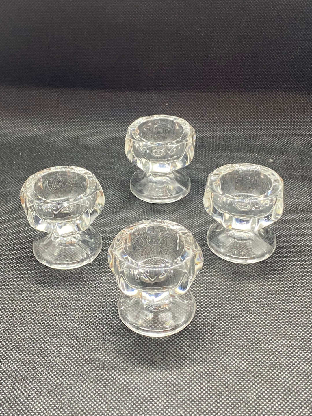 Glass Salt Cellars Set of 4 - Etsy