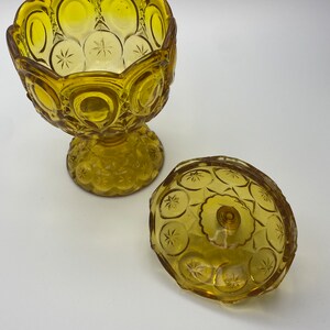 Kanawa Moon N Stars Lidded Candy Jar Amber - Etsy