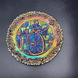 Fenton Commemorative Plate Wheelwright - Etsy