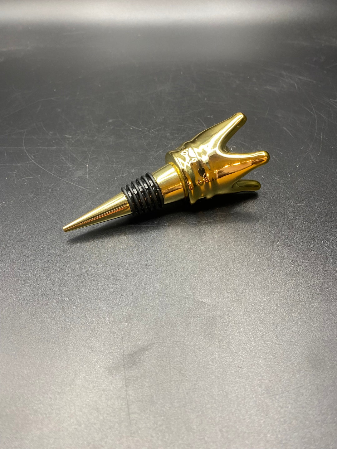 Gold Crown Wine Stopper - Etsy