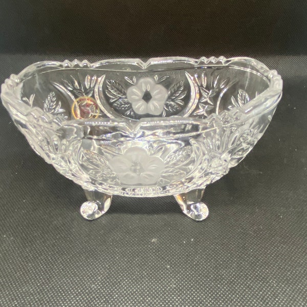 Lead Crystal Footed Bowl - Etsy