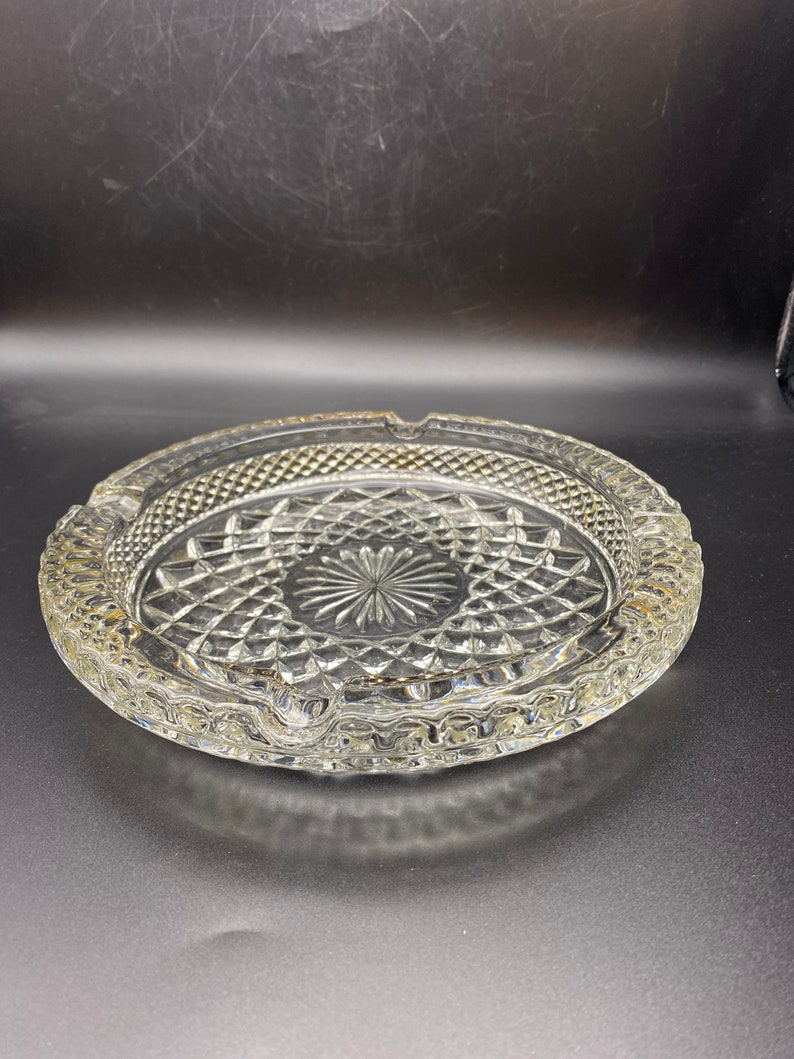 Crystal Round Ashtray - Etsy