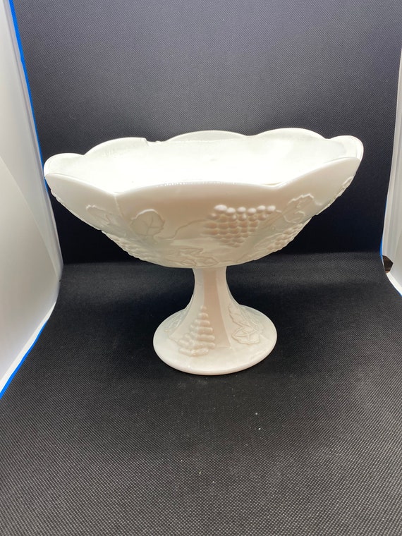 Indiana Glass Compote Grapevine Design - Etsy