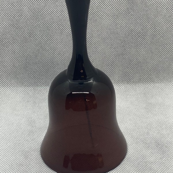 Red Glass Bell - Etsy