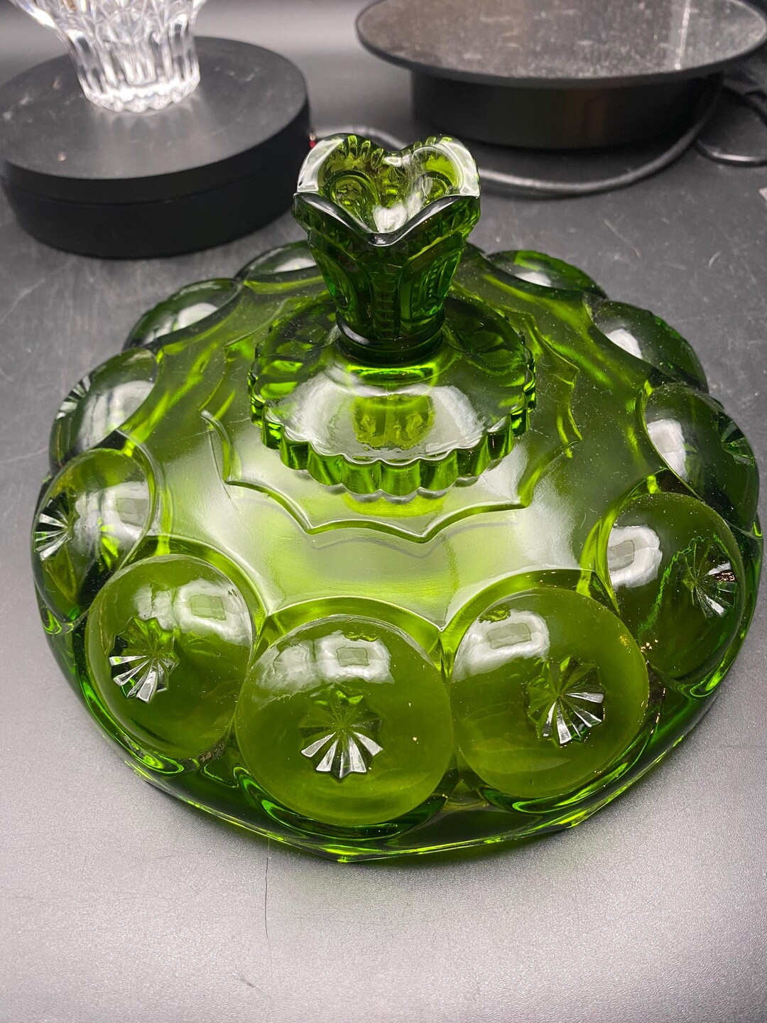 Moon N Star Green Lid Only LE Smith Fits Largest Jardiniere - Etsy