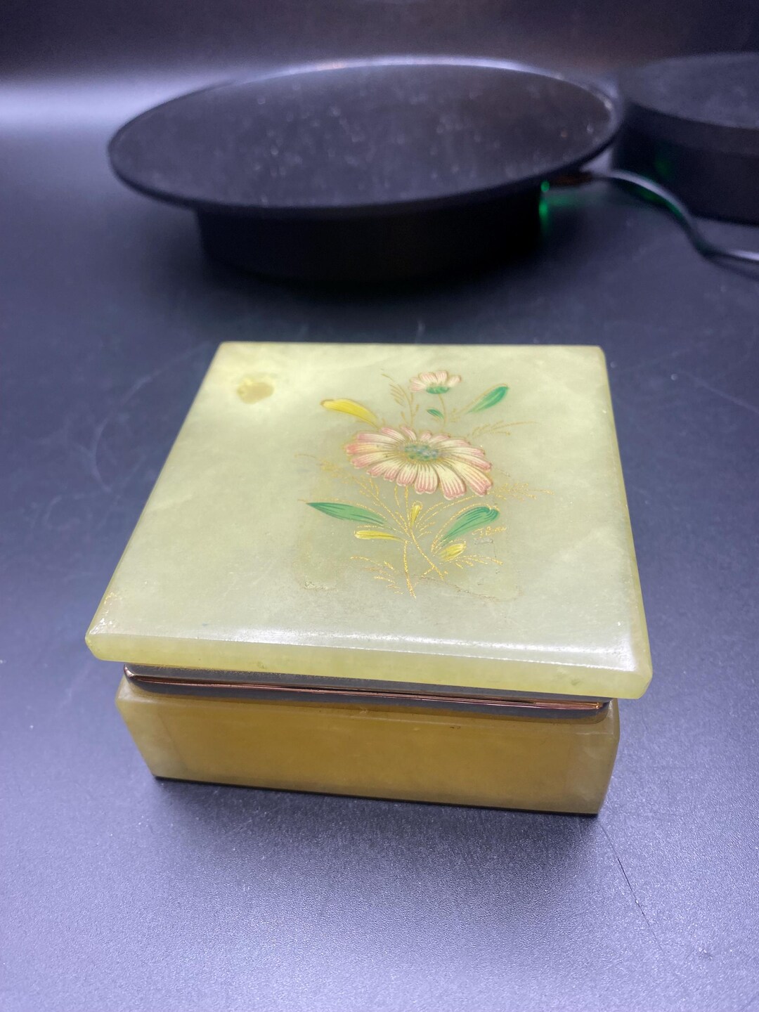 Himark From Italy Alabaster Trinket Box - Etsy