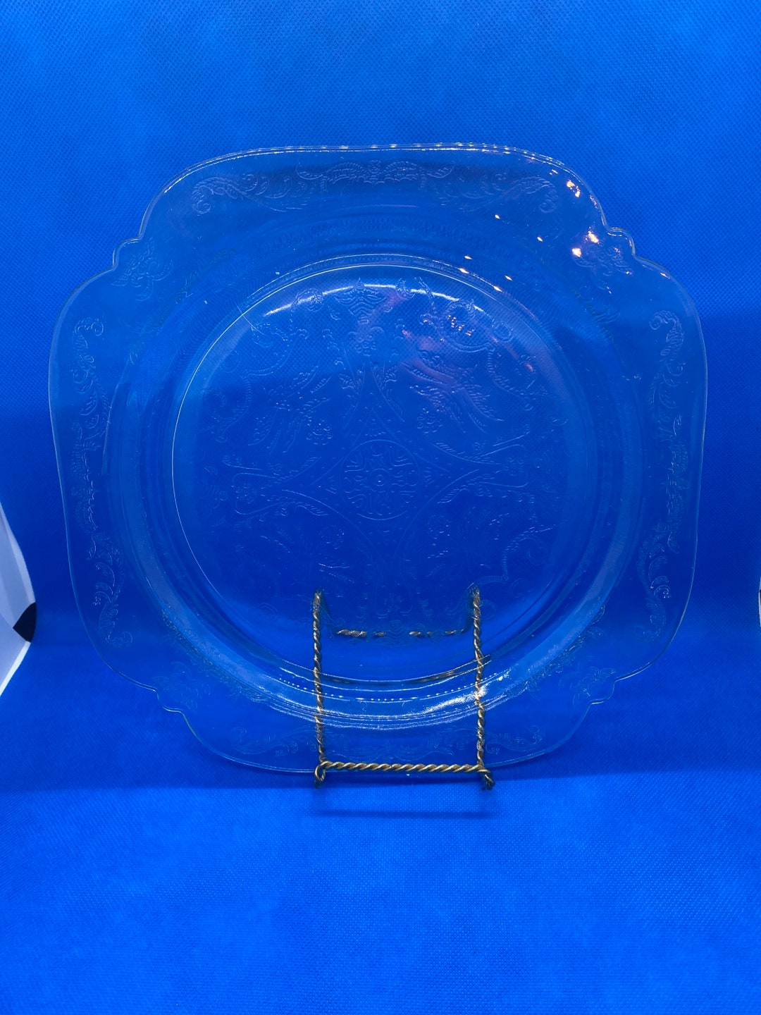 Clear Indiana Glass Plate - Etsy