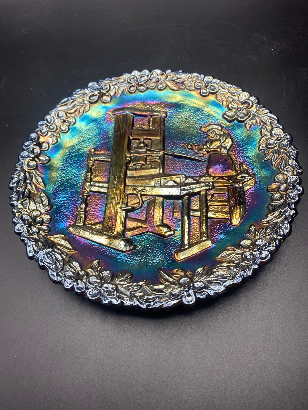 Fenton Commemorative Carnival Plate Printing Press - Etsy