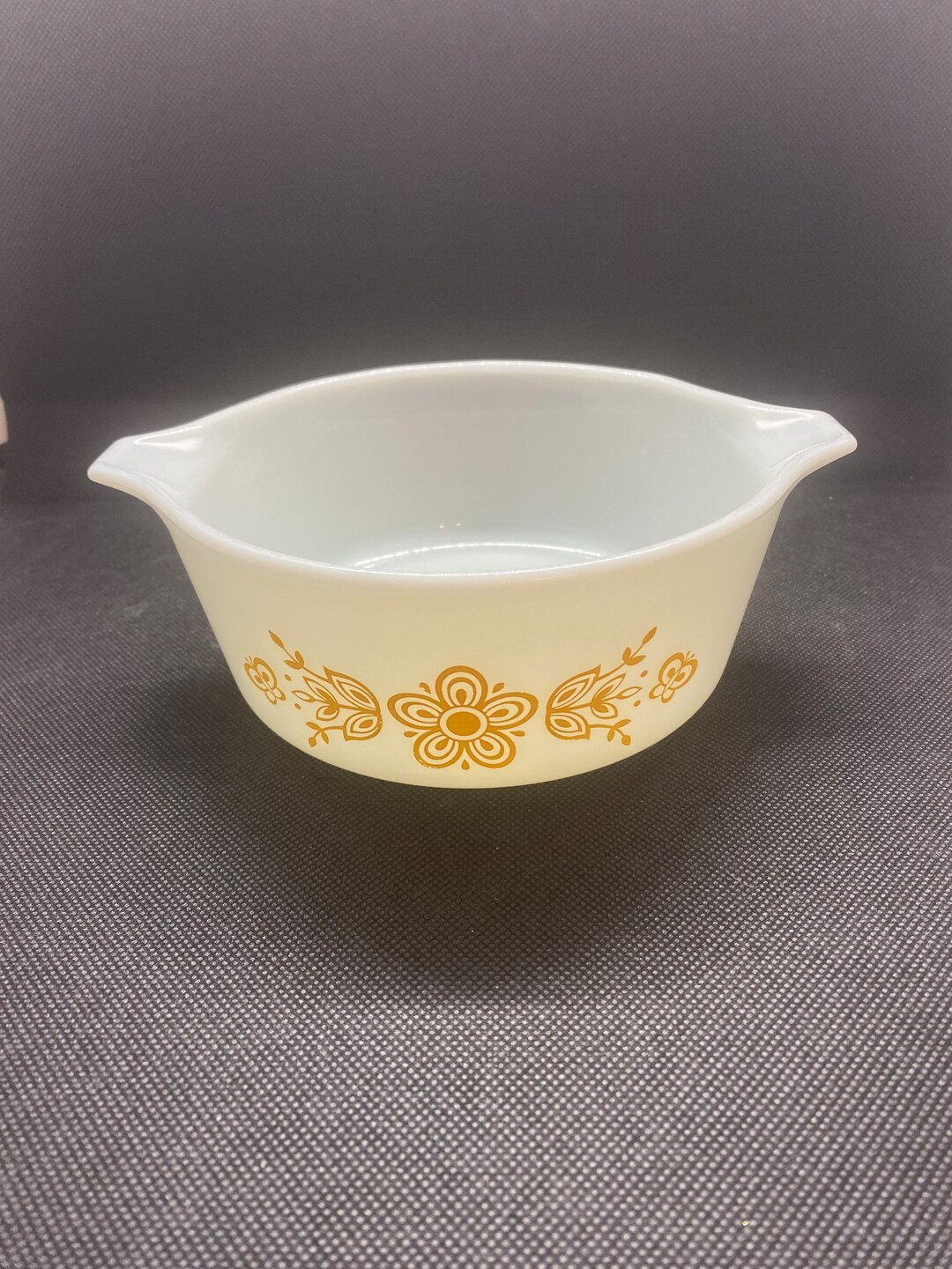 Pyrex Butterfly Gold Bowl Without a Lid.472 - Etsy