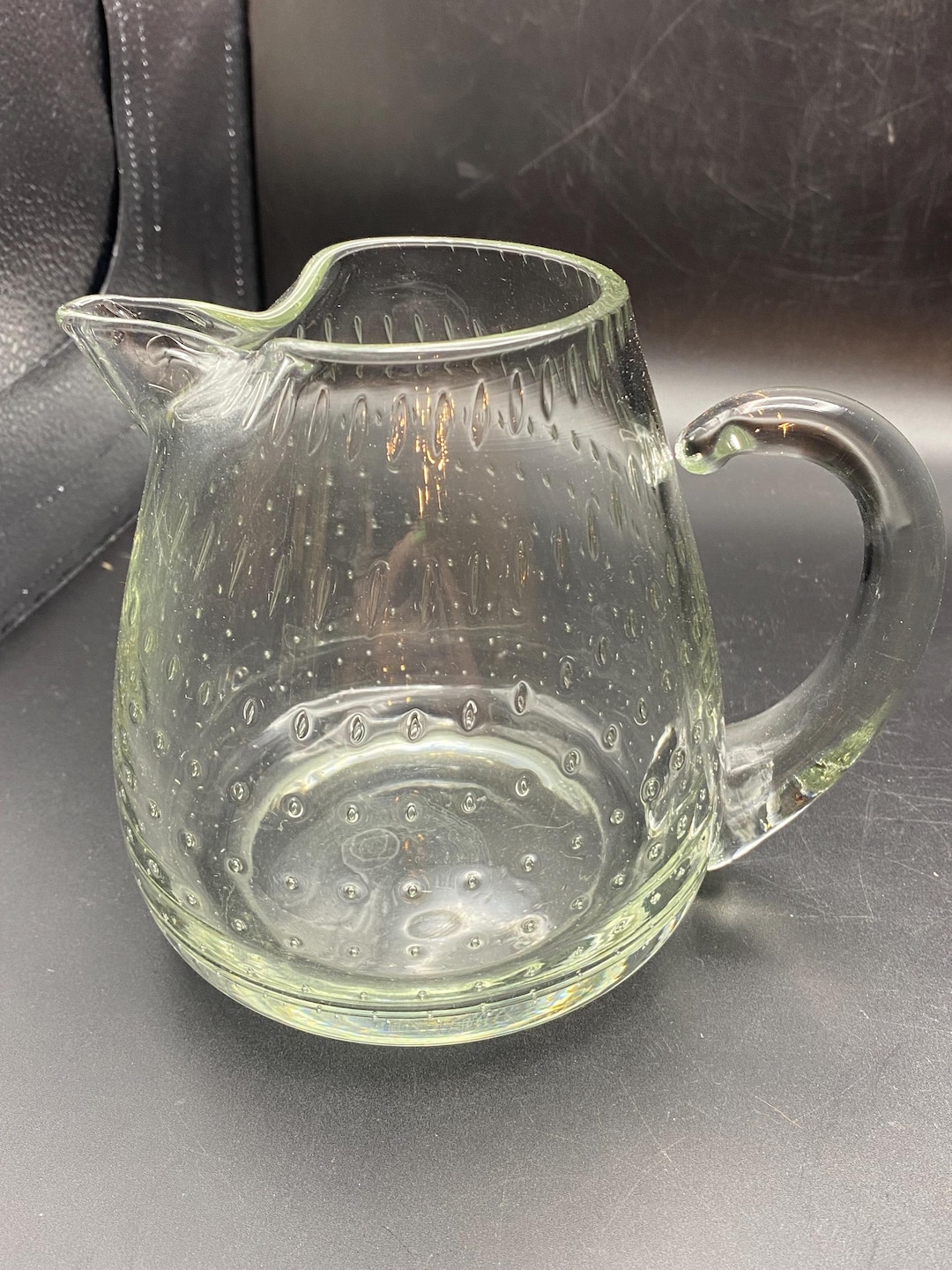 Bubble Glass Pitcher Very Heavy - Etsy