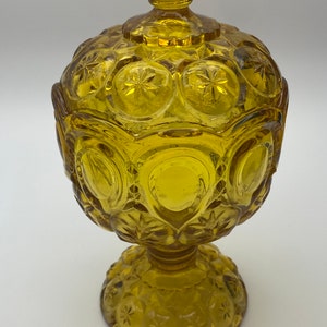 Kanawa Moon N Stars Lidded Candy Jar Amber - Etsy