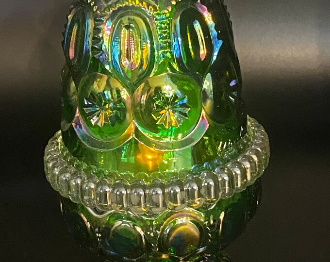 Weishar Emerald Green Carnival Fairy Lamp Moon N Star - Etsy