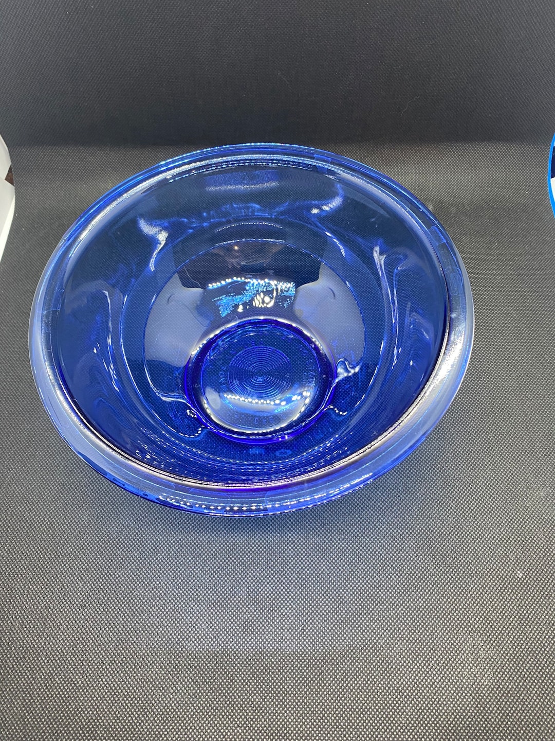 Cobalt Pyrex Bowl Flat Edge 1.5 L - Etsy