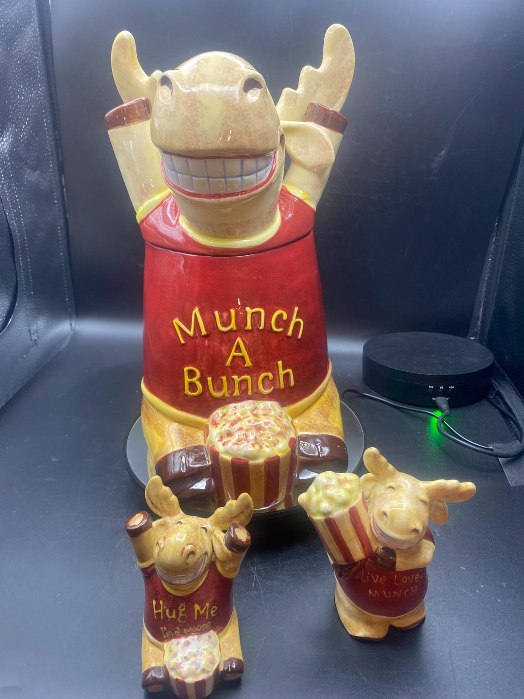 Munch A Bunch Moose Cookie Jar and Salt N Pepper Shakers by Harry ...