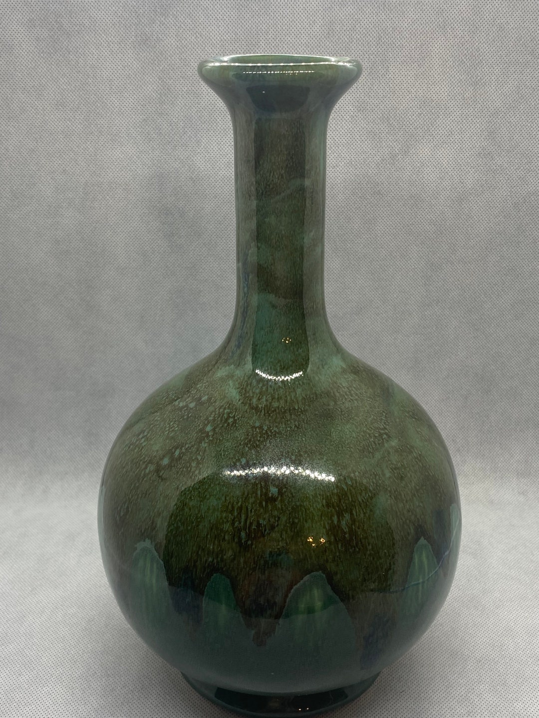 Ceramic Jar Shades of Green - Etsy