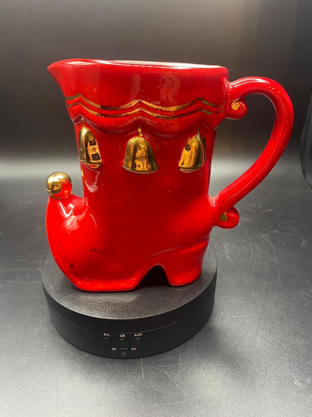 Large Jingle Bell Boot Pitcher - Etsy