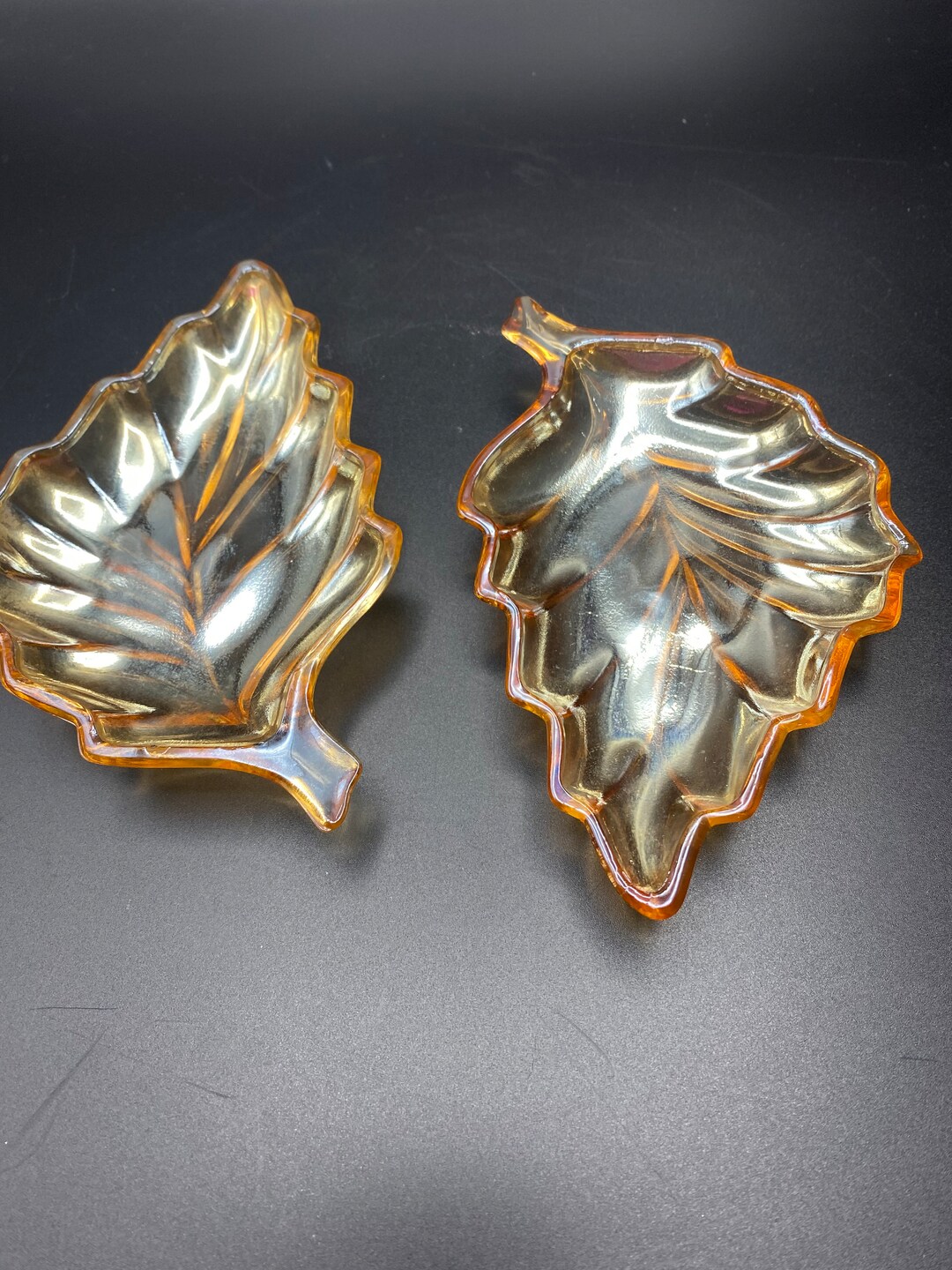 Carnival Maple Leaf Trays - Etsy
