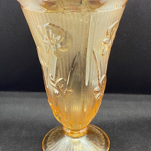 Amber Embossed Vase - Etsy