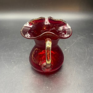 Viking Amberina Mini Pitcher - Etsy