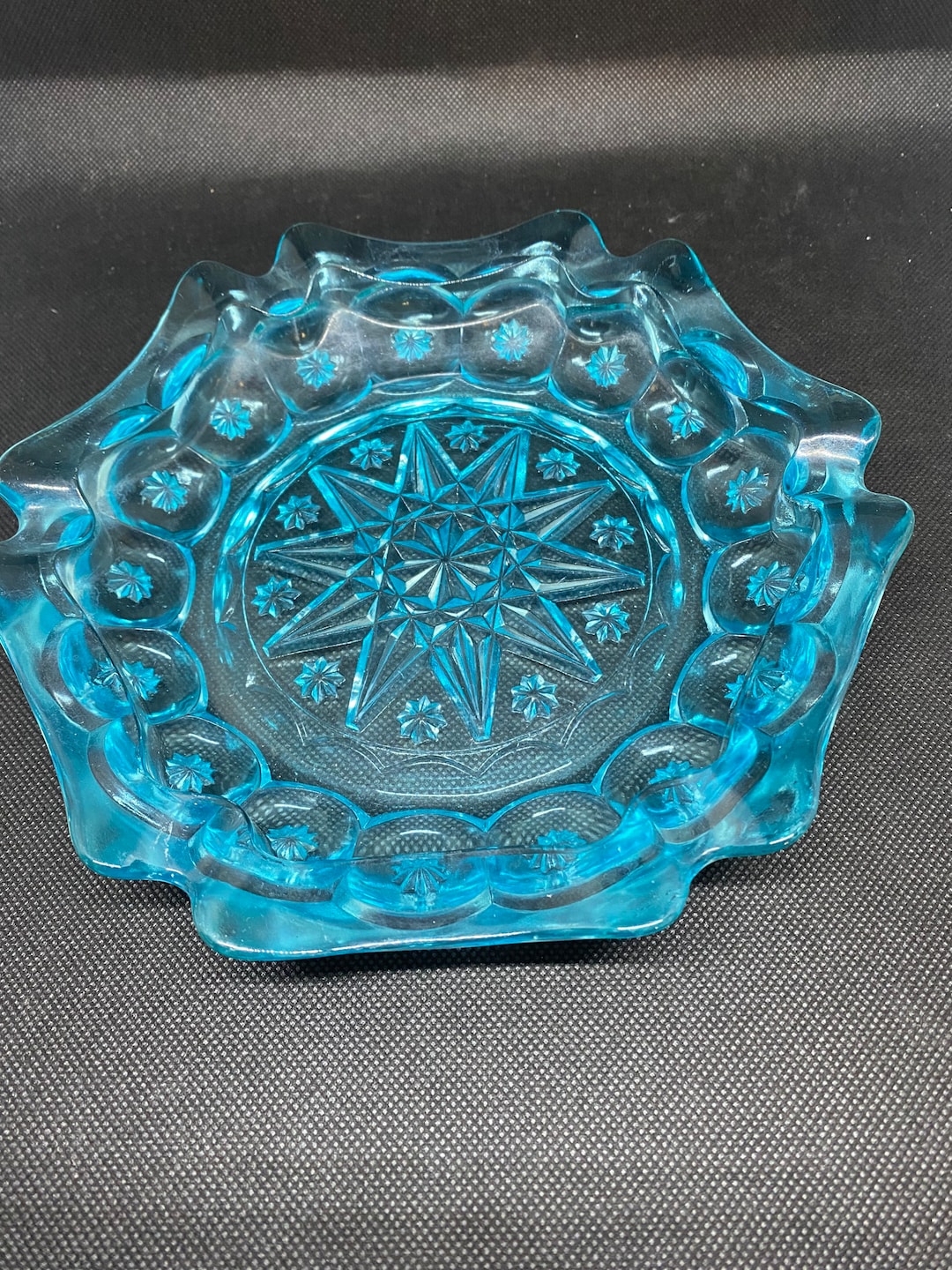 LG Wright Moon N Star Aqua Ashtray 1968 - Etsy
