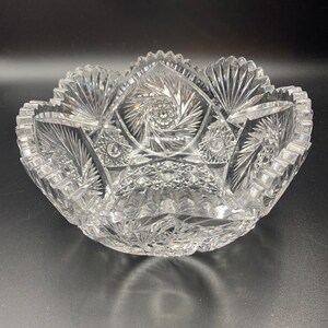 Pinwheel Hobstar Crystal Bowl - Etsy