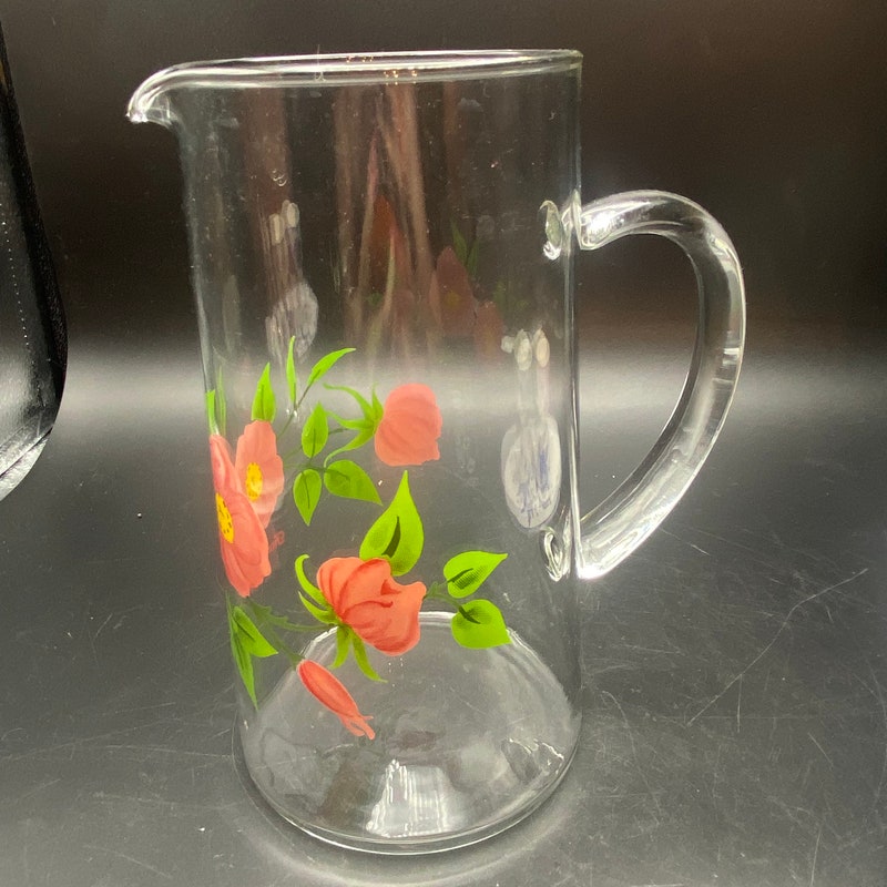 Pink Rose Pitcher - Etsy