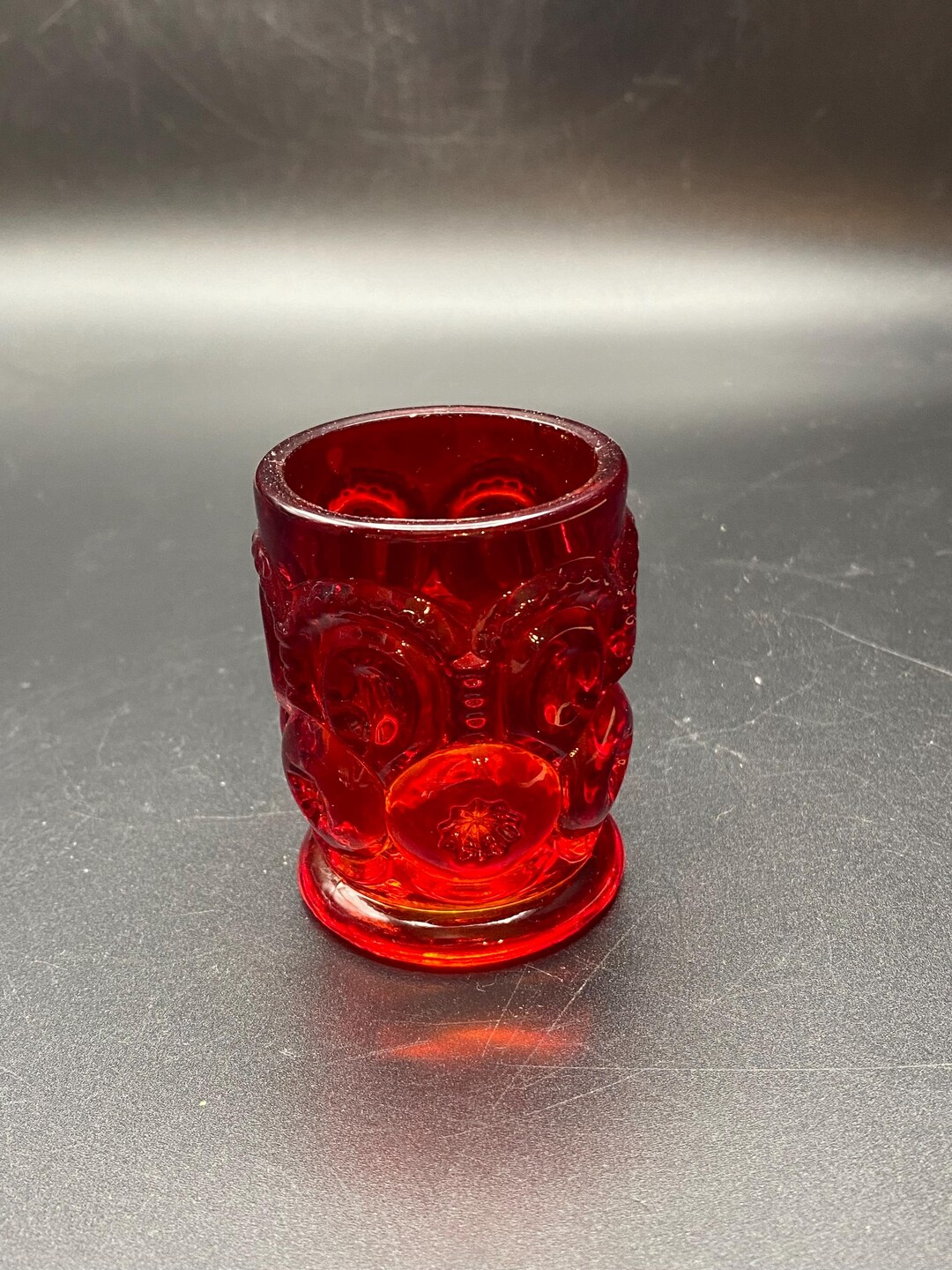 Amberina Moon N Star Toothpick Holder Smooth Rim - Etsy