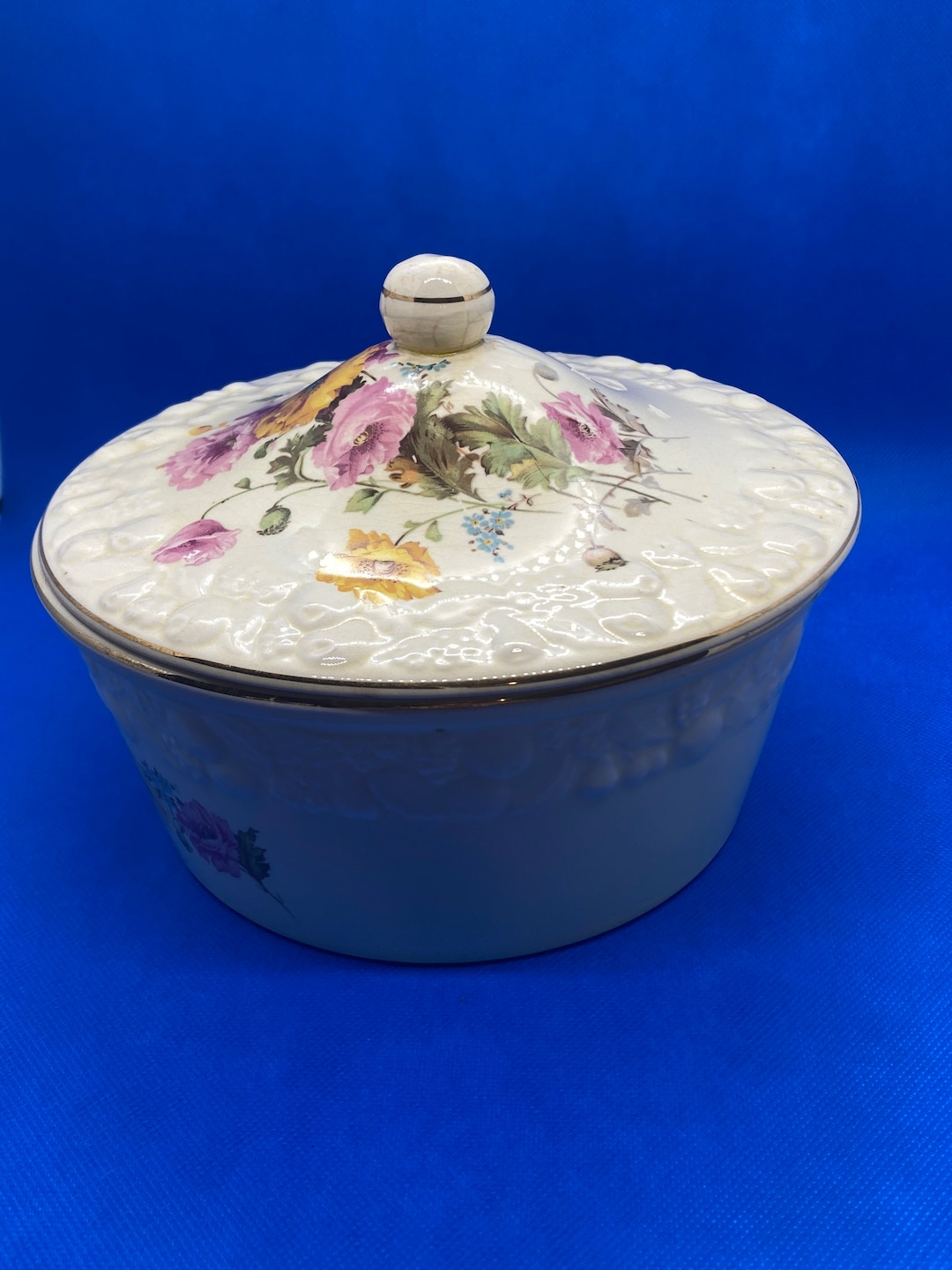 Vintage Lidded Dish by Crooksville China - Etsy