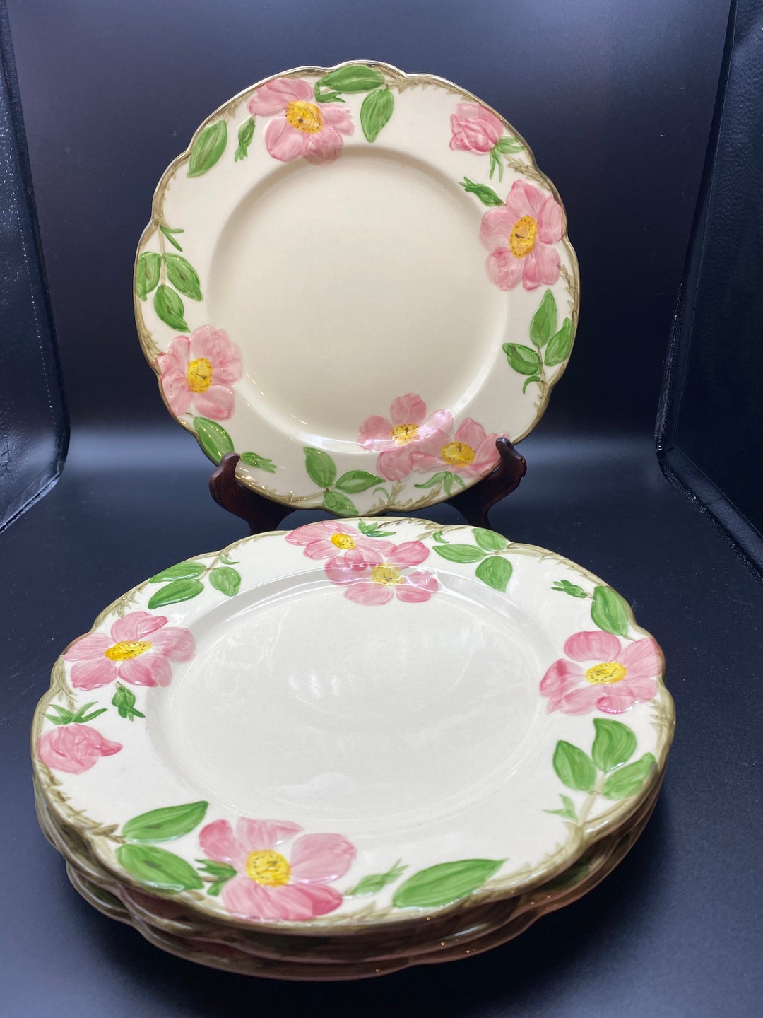 Desert Rose Dinner Plates USA Set of 4 - Etsy