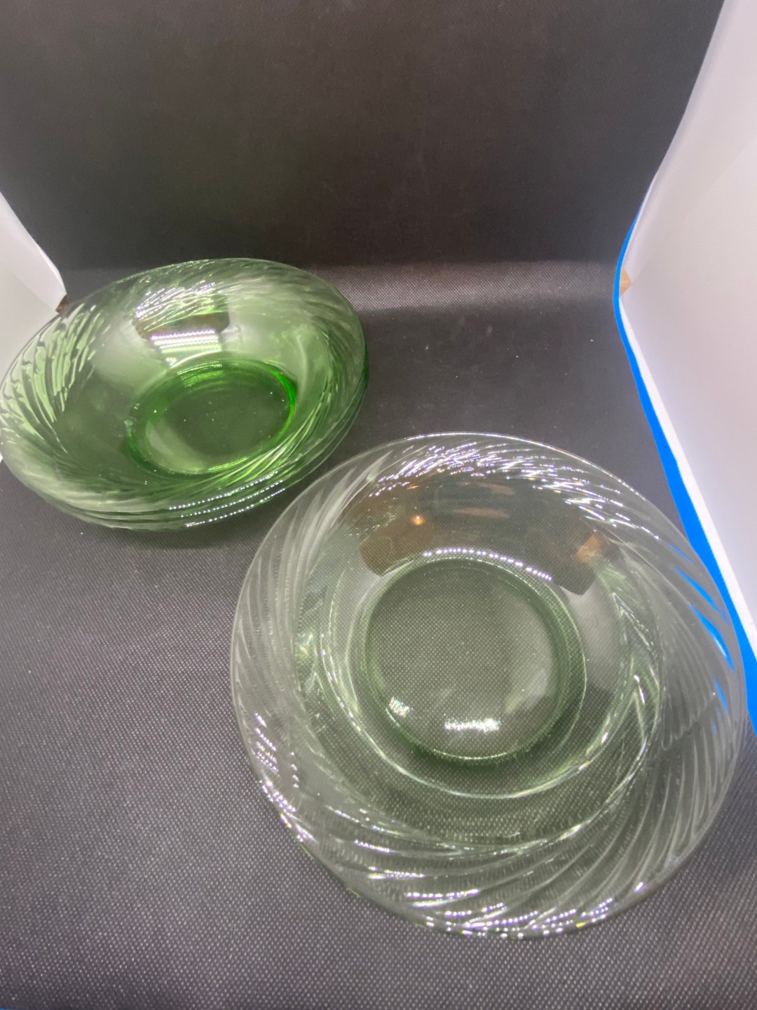 Pyrex Green Festiva Swirl Soup Bowl Set of 3. - Etsy