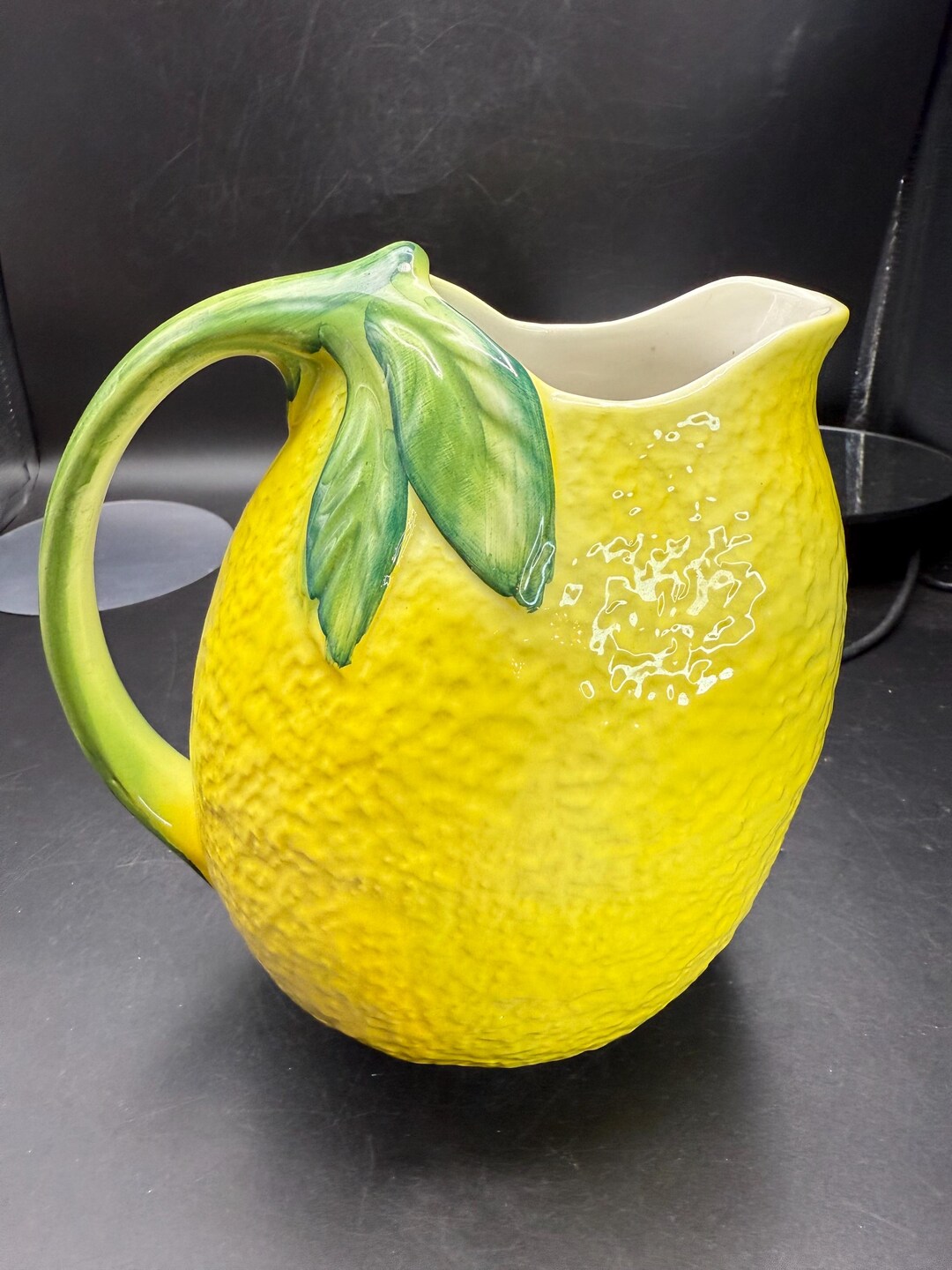 Lemon Shape Ceramic Pitcher Italian - Etsy