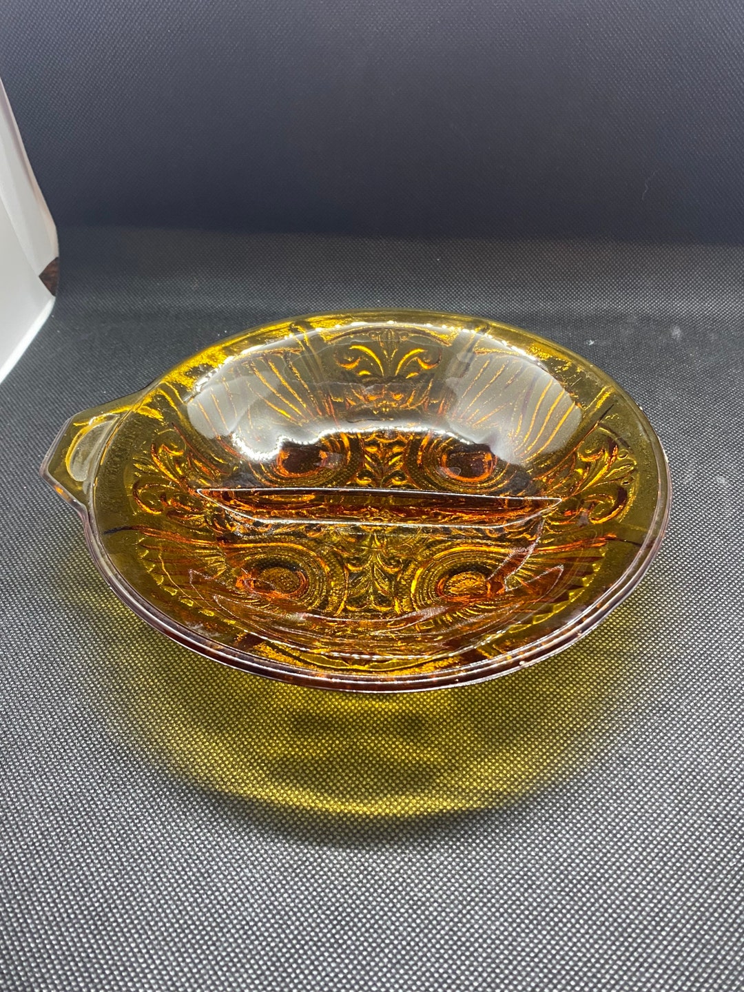 Amber Indiana Glass Bowl One Handle - Etsy