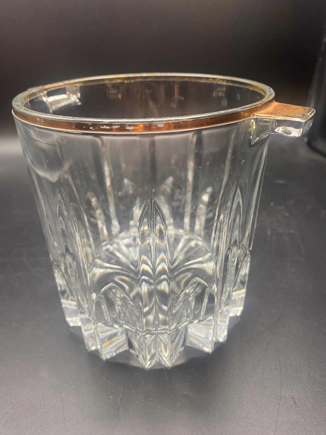 Ice Bucket With Spotty Gold Trim - Etsy