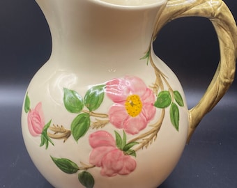 Vintage Franciscan Desert Rose Pitcher 28 Ounce Seven Inch Tall Size ...