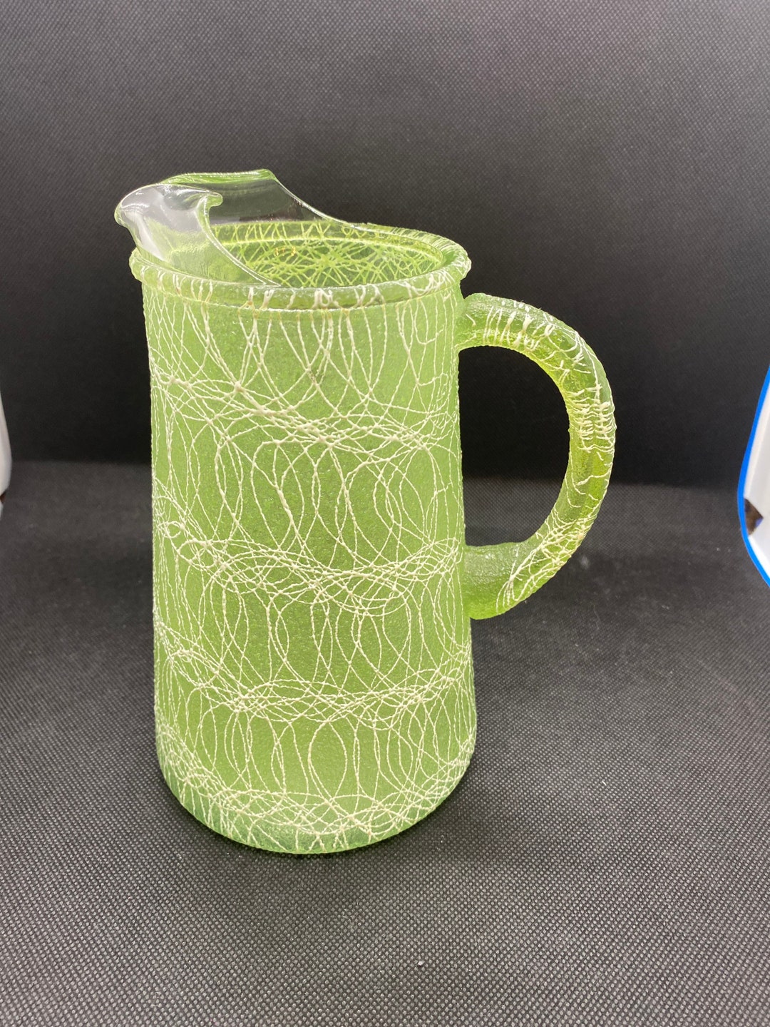 Color Craft Corp. Green Spaghetti String Pitcher - Etsy