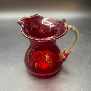 Viking Amberina Mini Pitcher - Etsy