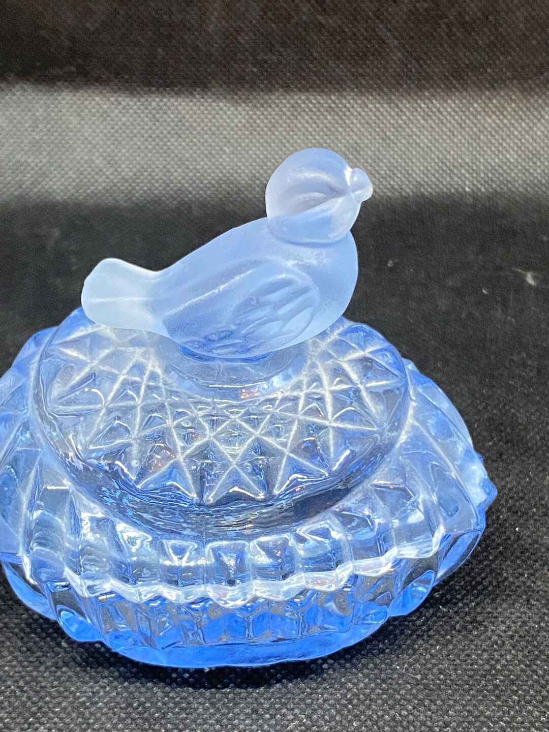 Light Blue Frosted Bird Trinket Box - Etsy