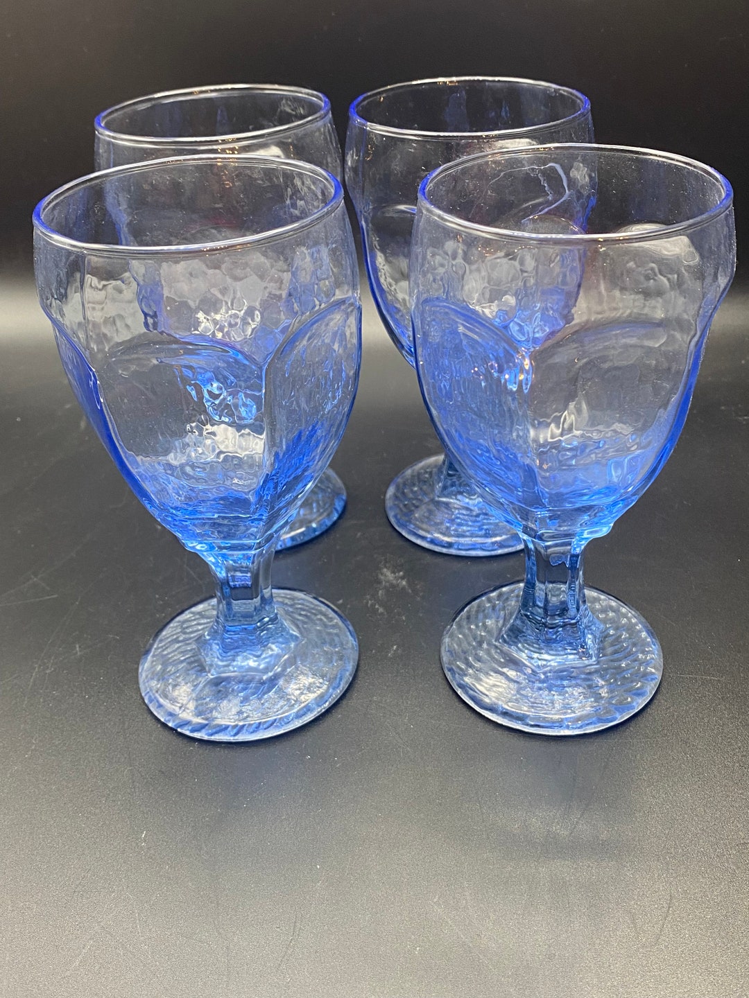 Libby Glass Chivalry Light Blue Goblets - Etsy