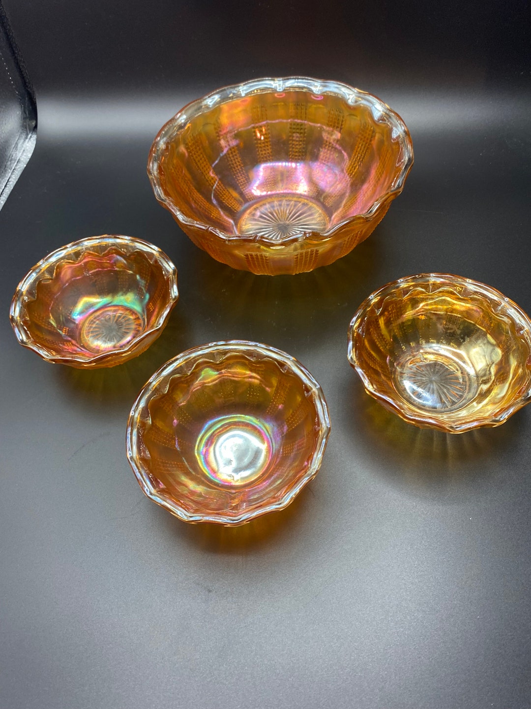 Carnival Orange Marigold Berry Bowl Set - Etsy