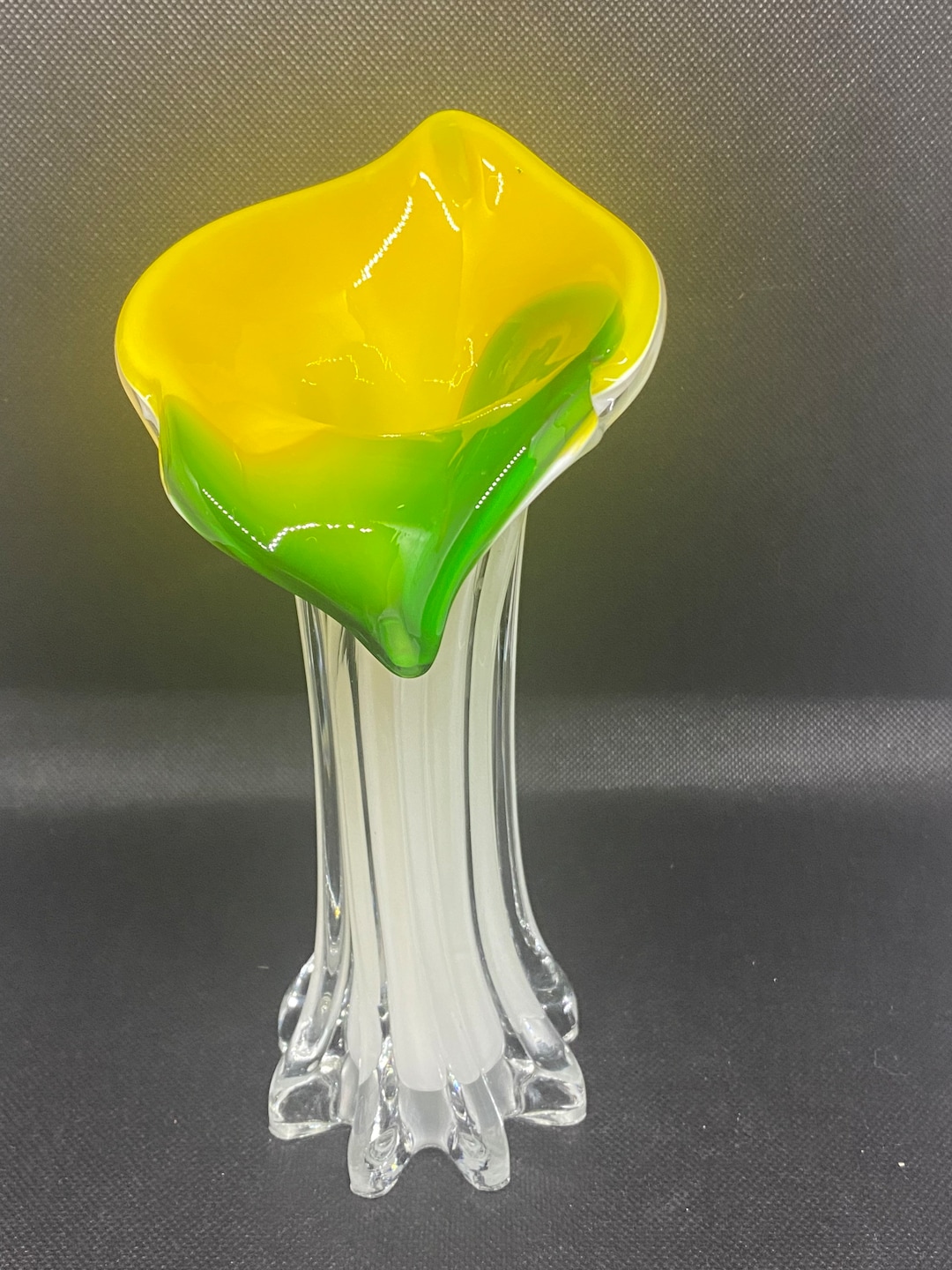 Jack in the Pulpit Art Deco Glass Vase - Etsy Jack in the Pulpit Art Deco Glass Vase - Etsy