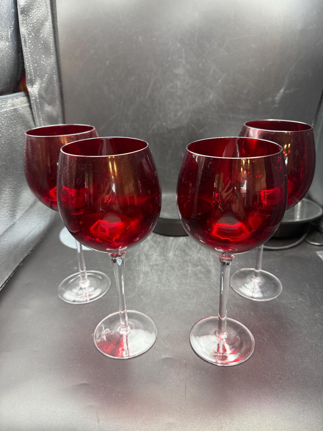 Red Balloon Wine Glasses Lenox Set of 4 - Etsy