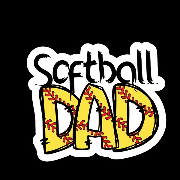 Softball Sticker - Etsy