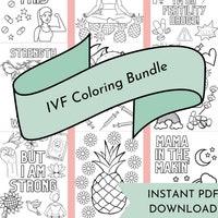 Printable IVF Coloring Pages, Fertility Coloring Book, Pregnancy ...