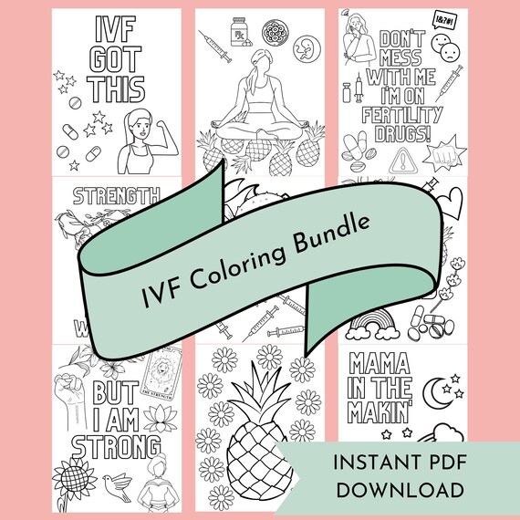 DIGITAL DOWNLOAD Printable IVF Coloring Book Ivf - Etsy