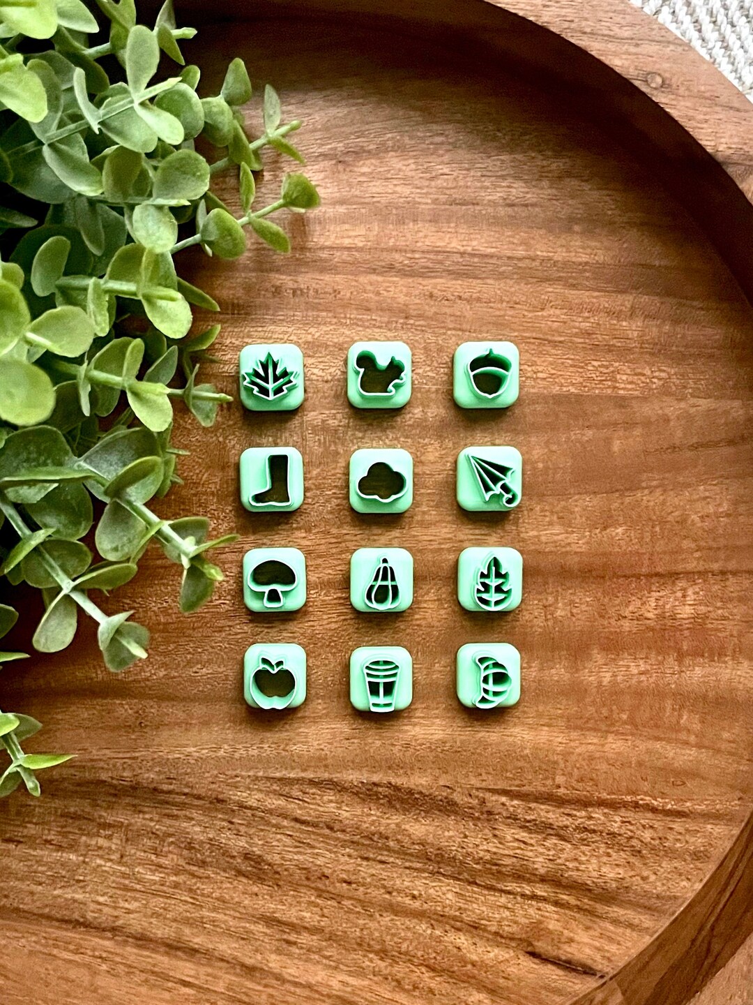 CUTTY CLAY Cute Small Autumn Polymer Clay Stud Cutters, Mini Fall ...